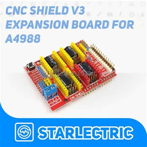Promo Cnc Shield V3 Arduino 3d Printer A4988 Expansion Board Diskon 23 Di Seller Yss Elektronik
