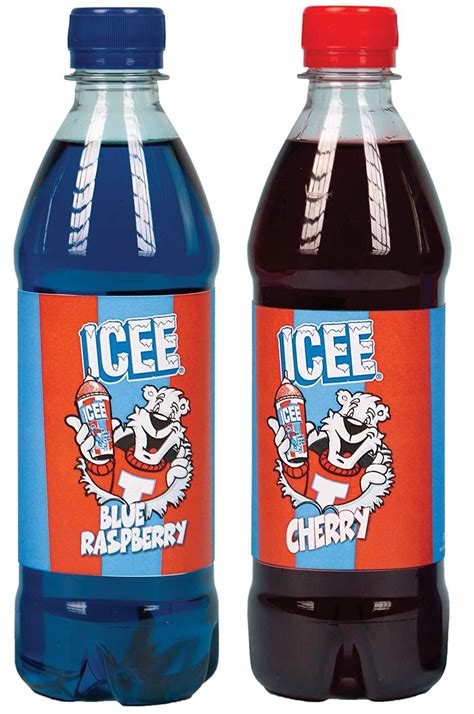 Icee Cherry And Blue Raspberry Syrup Boxed Set For At Home Slushie Maker