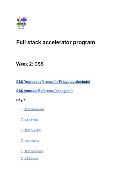 Css Day Plan Pdf Computers
