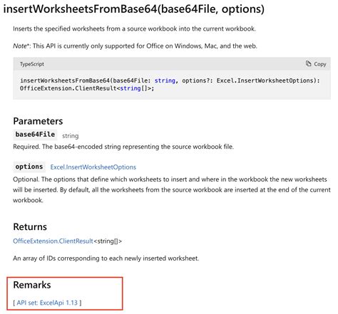 Insertworksheetsfrombase64 Dont Support In Current Version · Issue 1134 · Officedevoffice Js