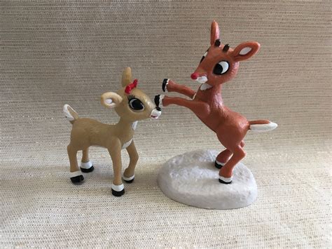 Rudolph The Red Nosed Reindeer Figures Etsy