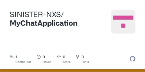 Github Sinister Nxsmychatapplication