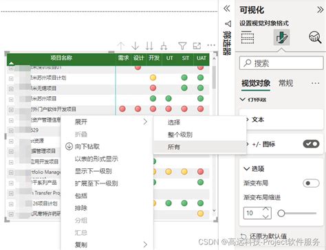 Power Bi矩阵行数据平铺及列数据排序矩阵高远科技 Project软件服务 永洪数据分析社区