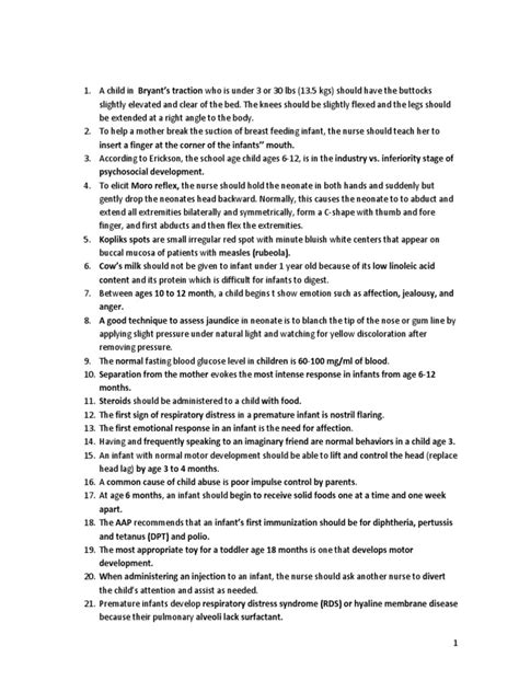 Pediatric Nursing Pna 1 Pdf