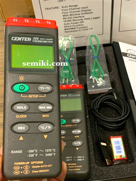 Center Taiwan 309 Bộ Ghi Nhiệt 4 Kênh Type K 200°c ~1370°c Semikicom Center Taiwan 309 Bộ Ghi Nhiệt 4 Kênh Type K 200°c ~1370°c Semikicom