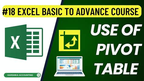 18 Excel Basic To Advance Course L Pivot Table And Pivot Chart Excel Tutorial Part 18 Youtube