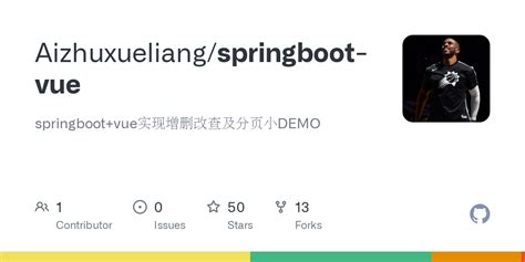 Github Aizhuxueliangspringboot Vue Springbootvue实现增删改查及分页小demo