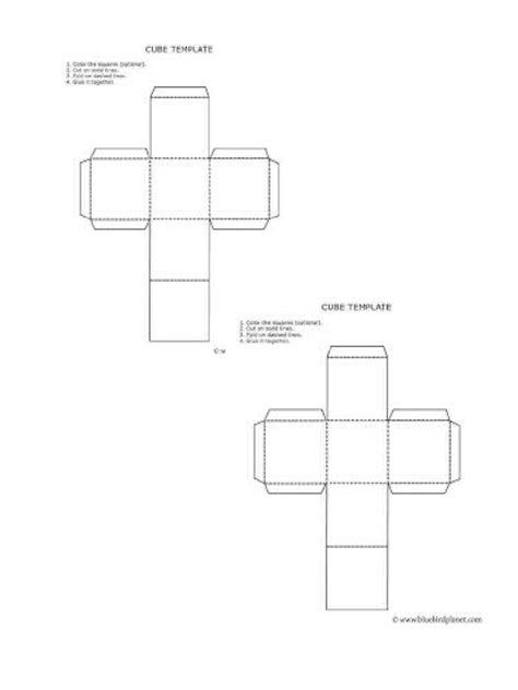 Cube Template Pdf