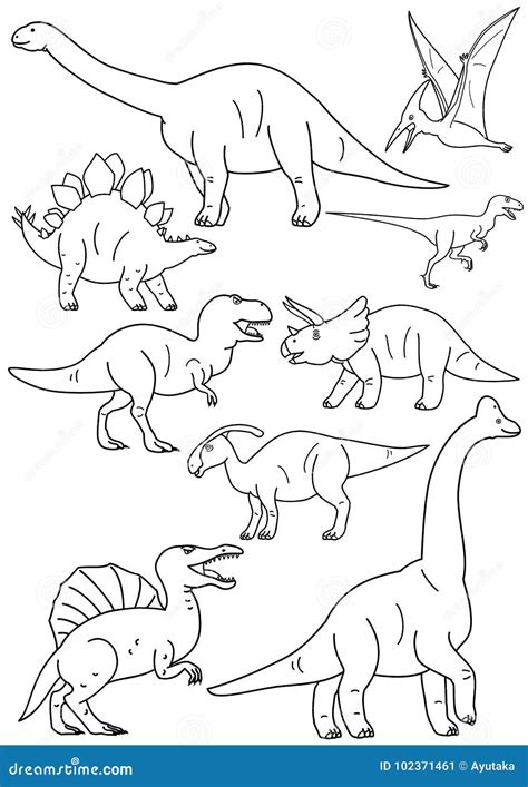 Line Drawing Dinosaur At Felipa Hunter Blog