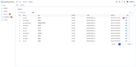 项目开发 Continew