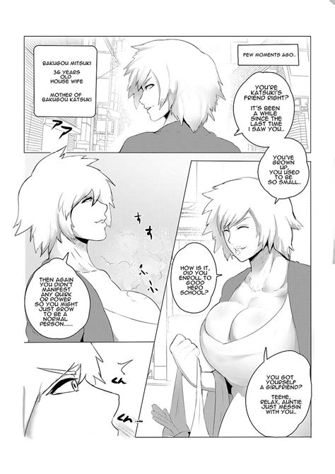 Rule 34 Comic Page Dialogue Donaught Milf Mitsuki Bakugou My Hero Academia Name Drop Short