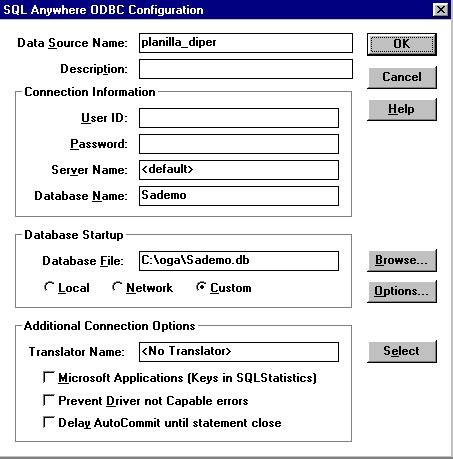 Configuración de la Base de Datos