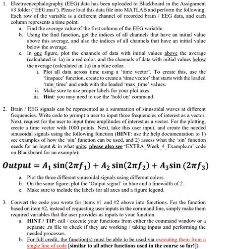 Solved Using Matlab Perform The
