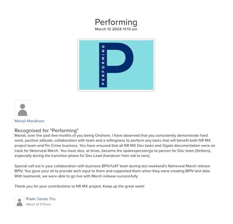 Manali Mandhare On Linkedin Infosys Grateful Clientappreciation