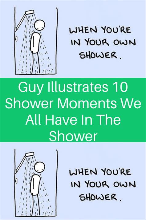 Guy Illustrates 10 Shower Moments We All Have In The Shower Artofit