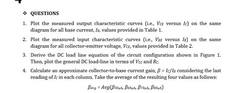 Solved First Bjt Output Characteristics Refer To Ch 6