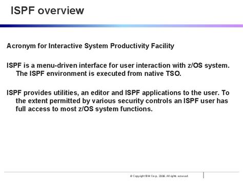 Enduser Interfaces Of Zos Tsoe And Ispf Topic