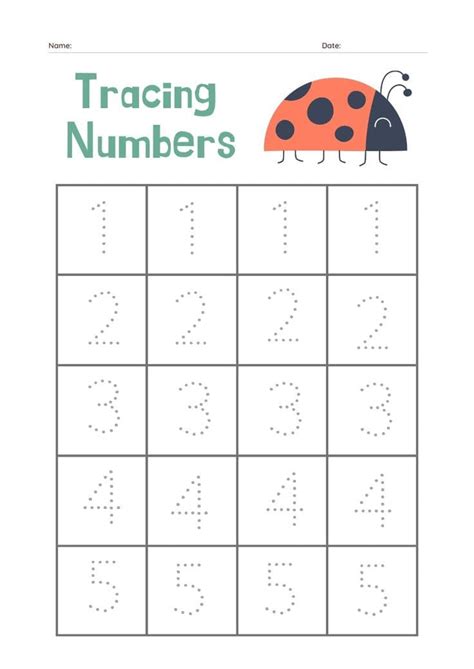 Free Number Tracing Worksheets Free Download And Print For You