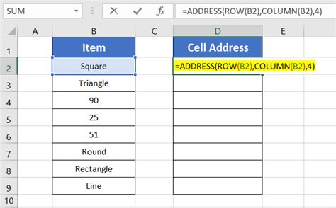 what is cell address in excel excelgraduate