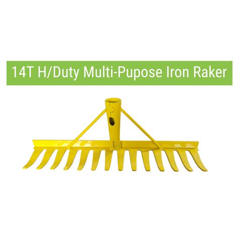 Hduty 14t Iron Raker Grass Raker Cakar Besi Tebal Shopee Malaysia