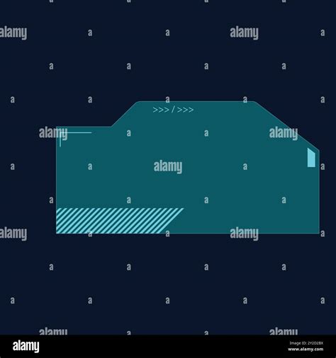 Futuristic Digital Interface Abstract Tech Ui Element Modern Sci Fi Tech Geometric Dashboard