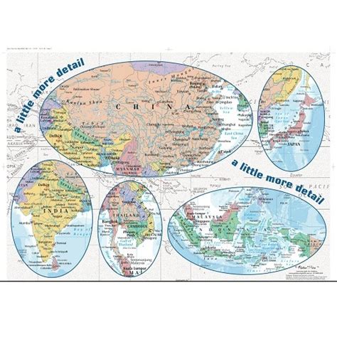 Poster Asia Pacific Map From Who What Why Premier Educational Toy Shop Albury