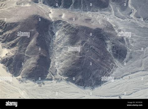 Aerial View Of Nazca Lines Astronaut Geoglyph Peru The Lines Were