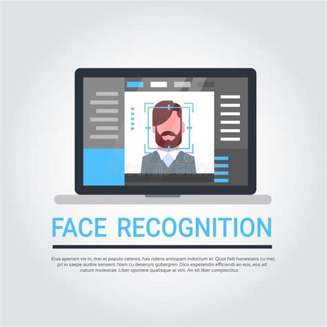 Computer Scanning User Male Face Identification Technology Access