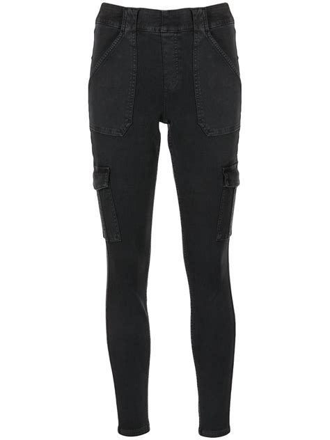Spanx Twill Cargo Pants Black Editorialist