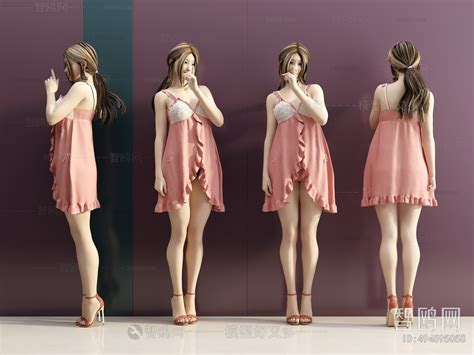 Modern Woman Sketchup Model Download Model ID 494595058 1miba