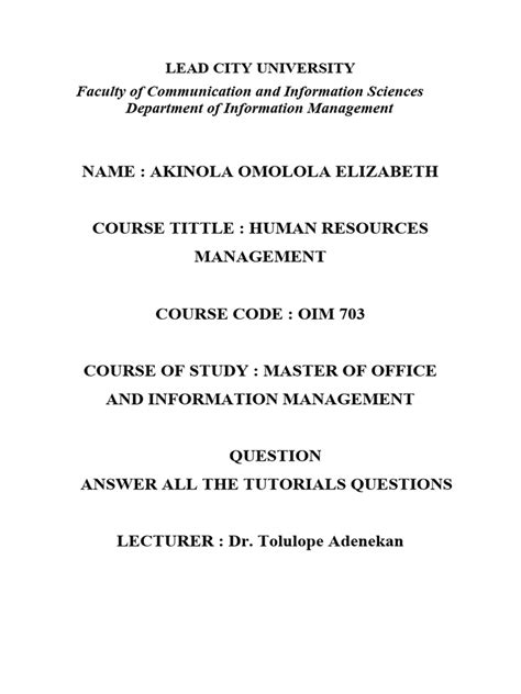 akinola omolola hrm 703 tutorial assignment pdf recruitment analytics