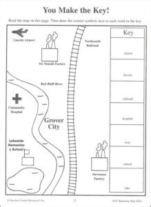 Beginning Map Skills Worksheets SkillsWorksheets Com