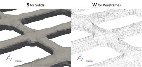 Switch Between Solid Surface And Wireframe Mode MXrap