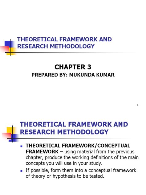 Chapter 3 Theoretical Framework And Research Methodology Pdf