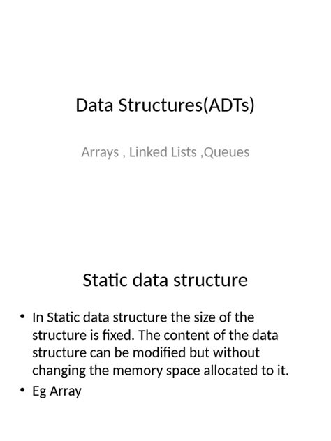 Adts Linked List Arrays Queues Pdf Queue Abstract Data Type