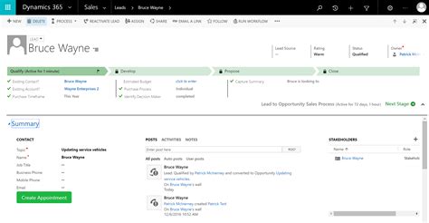 XRM Formula Quick Button V Create And Open An Appointment For A Lead North Support