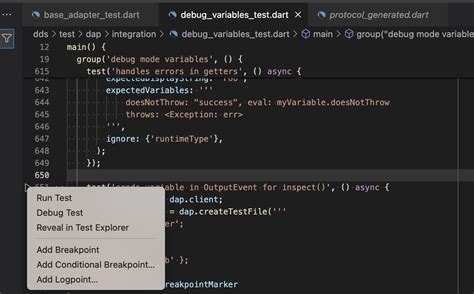 Tester Gutter Icons Profiles Should Not Be Available When Package Test Is Not Available