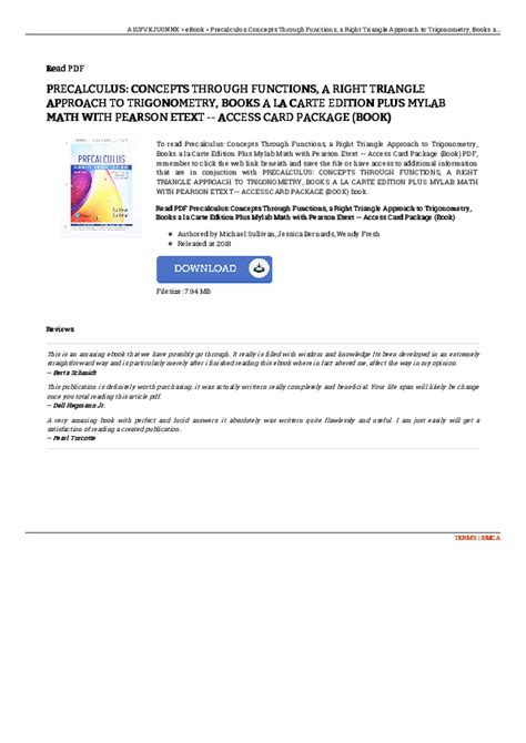 Pdf Precalculus Concepts Through Functions A Right T 1 0134856511 Gnwqy469kx