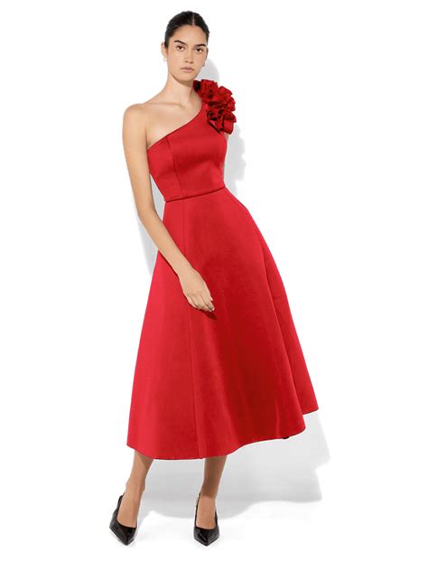 Skye Red Cocktail Dress Montique Clothing