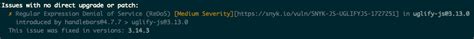 Security Advisory For Uglify Js3130 · Issue 1830 · Handlebars Langhandlebarsjs · Github