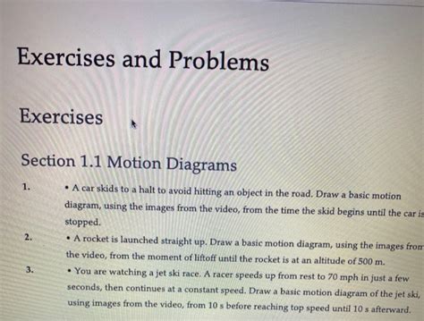 Figure Ex1 110 Shows Two Dots Of A Motion Diagram