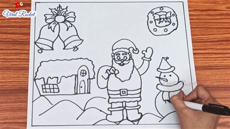 santa claus drawing images