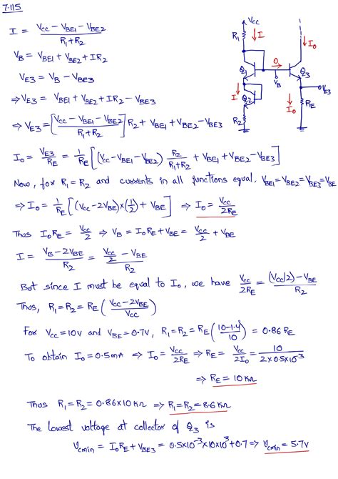 d 7 115 for the circuit in fig p7 115 assuming all transistors to be