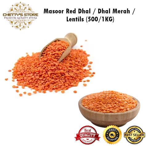 Imported India Masoor Red Dhal Dhal Merah Lentils 5001kg
