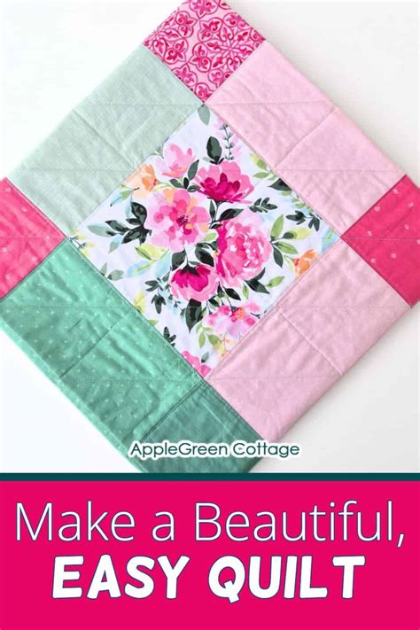 How To Make An Easy Patchwork Quilt Applegreen Cottage