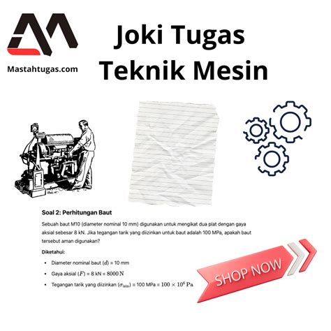 Joki Tugas Kuliah Teknik Mesin Joki Tugas Kuliah Murah Cepat Berkualitas Dan Profesional