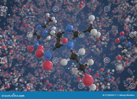 Metronidazole Molecule 3d Molecular Structure Ball And Stick Model Structural Chemical