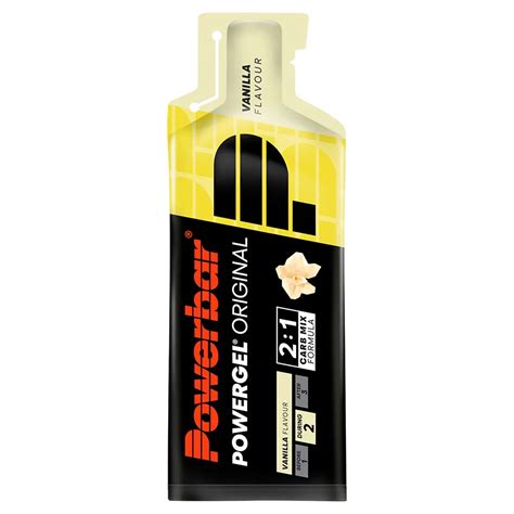 Powerbar Powergel Original Energy Gels Box Vanilla 41g 24 Units Yellow