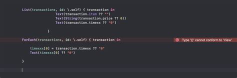 Arrays How Do I Get Rid Of This Simple Swiftui Error Stack Overflow