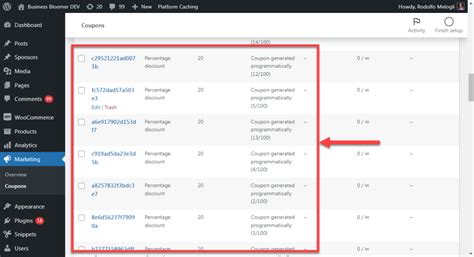woocommerce how to bulk generate coupons without a plugin